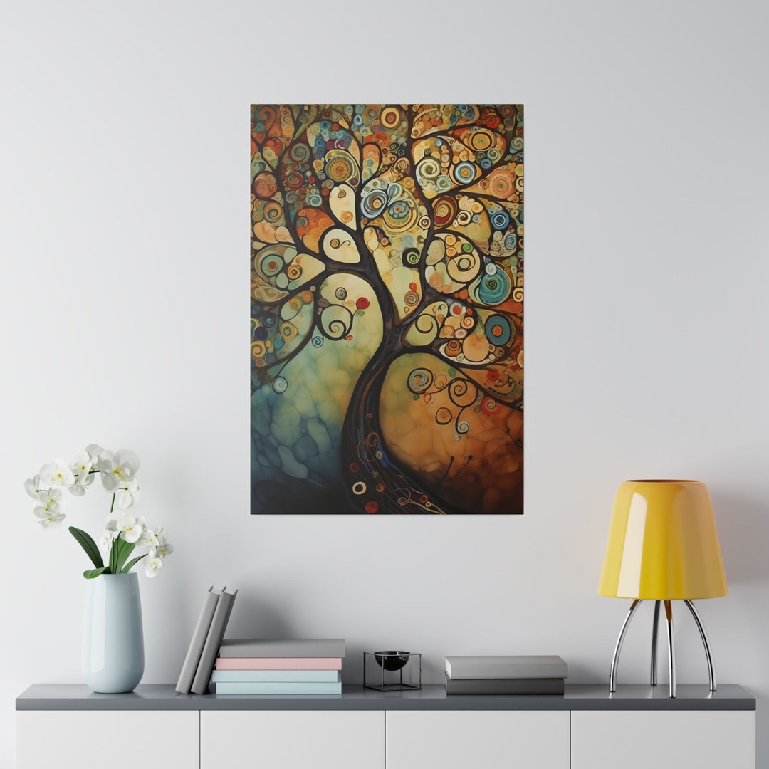 Canvas Wrap Tree Art, Canvas Wall Art, Tree Wall Art, Decorative Tree ...