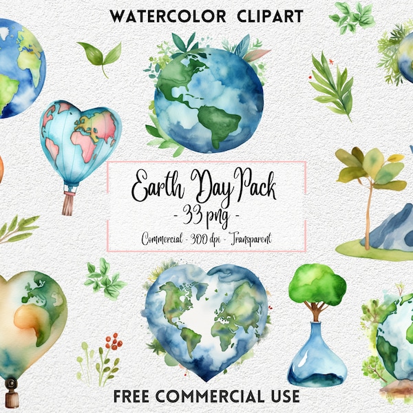 Earth Day Clip Art - Etsy