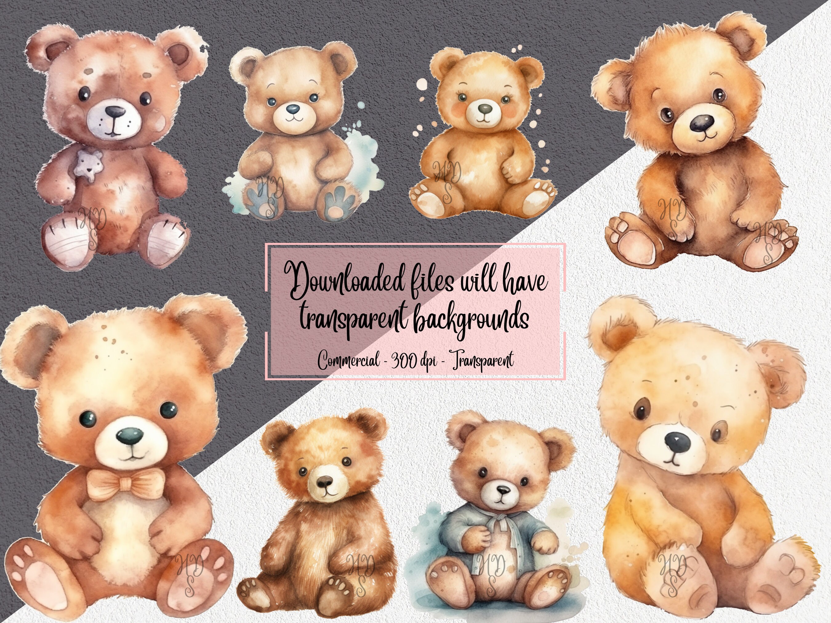 Watercolor Teddy Bears Clipart 14 Png Teddy Bear Png, Teddy Bear ...