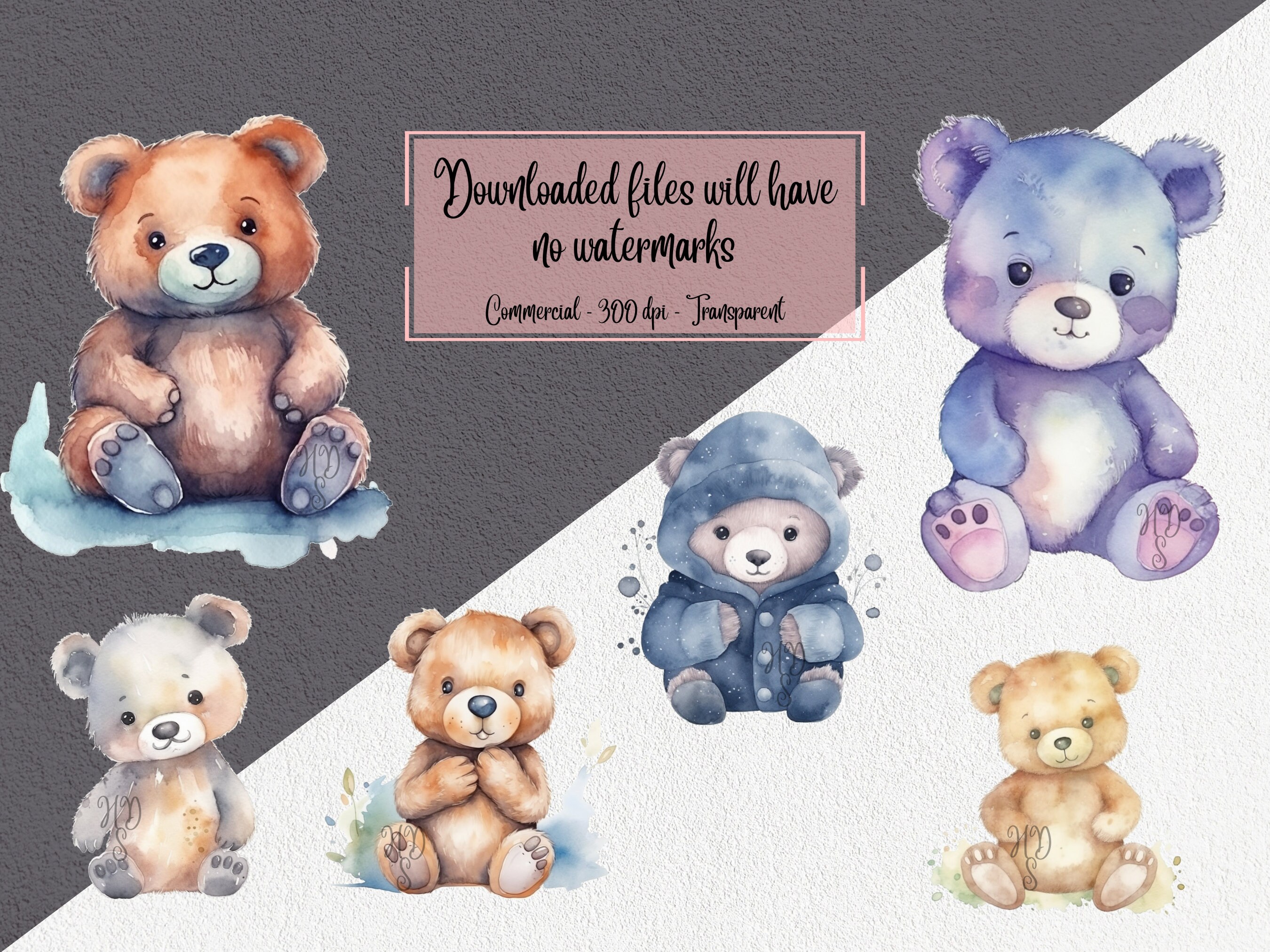 Watercolor Teddy Bears Clipart 14 Png Teddy Bear Png, Teddy Bear ...