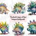 Watercolor Stegosaurus Clipart Pack 12 Png Dinosaur - Etsy