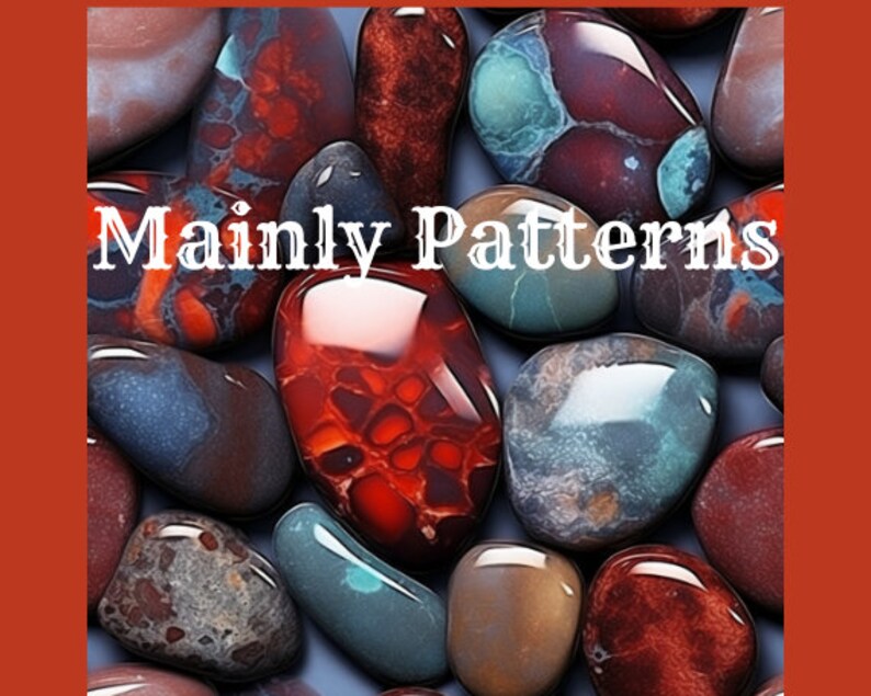 Gemstone Printable Paper Seamless Pattern Stone Digital Paper Scrapbook ...