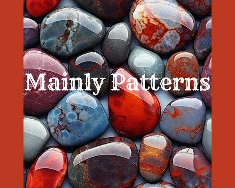 Gemstone Printable Paper Seamless Pattern Stone Digital Paper Scrapbook ...