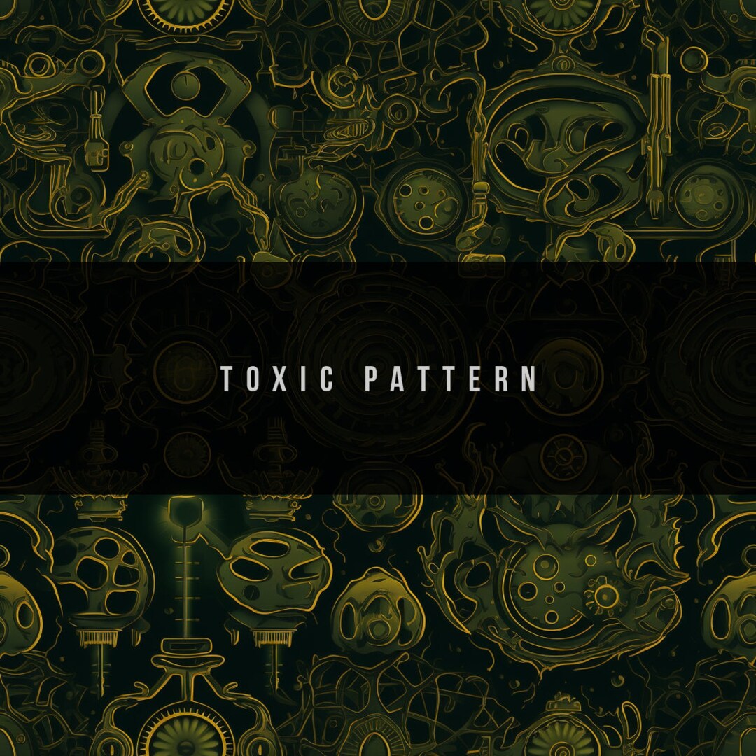 Toxic Pattern Biohazard Patterns Radioactive Dangerous - Etsy