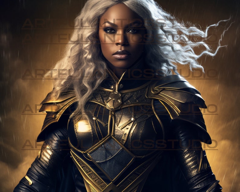 16 Radiant Black Women Superhero Clip Art: Empowering Images of Black ...