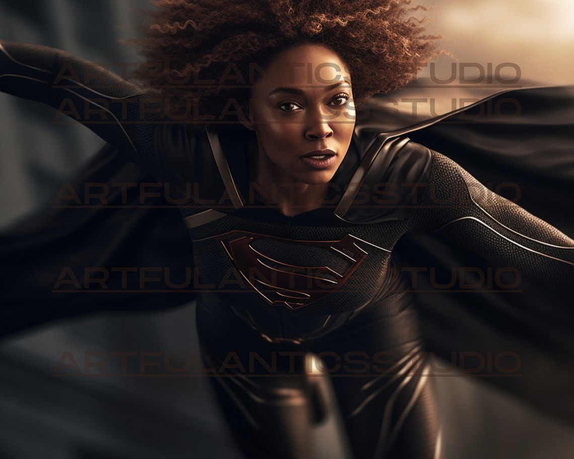 16 Radiant Black Women Superhero Clip Art: Empowering Images of Black ...