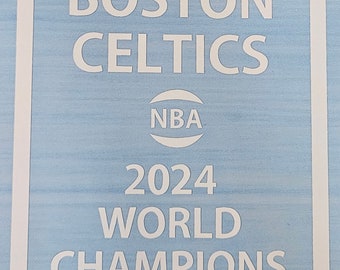 Boston Celtics Sticker or Magnet // Fridge Magnet Celtics Championship ...