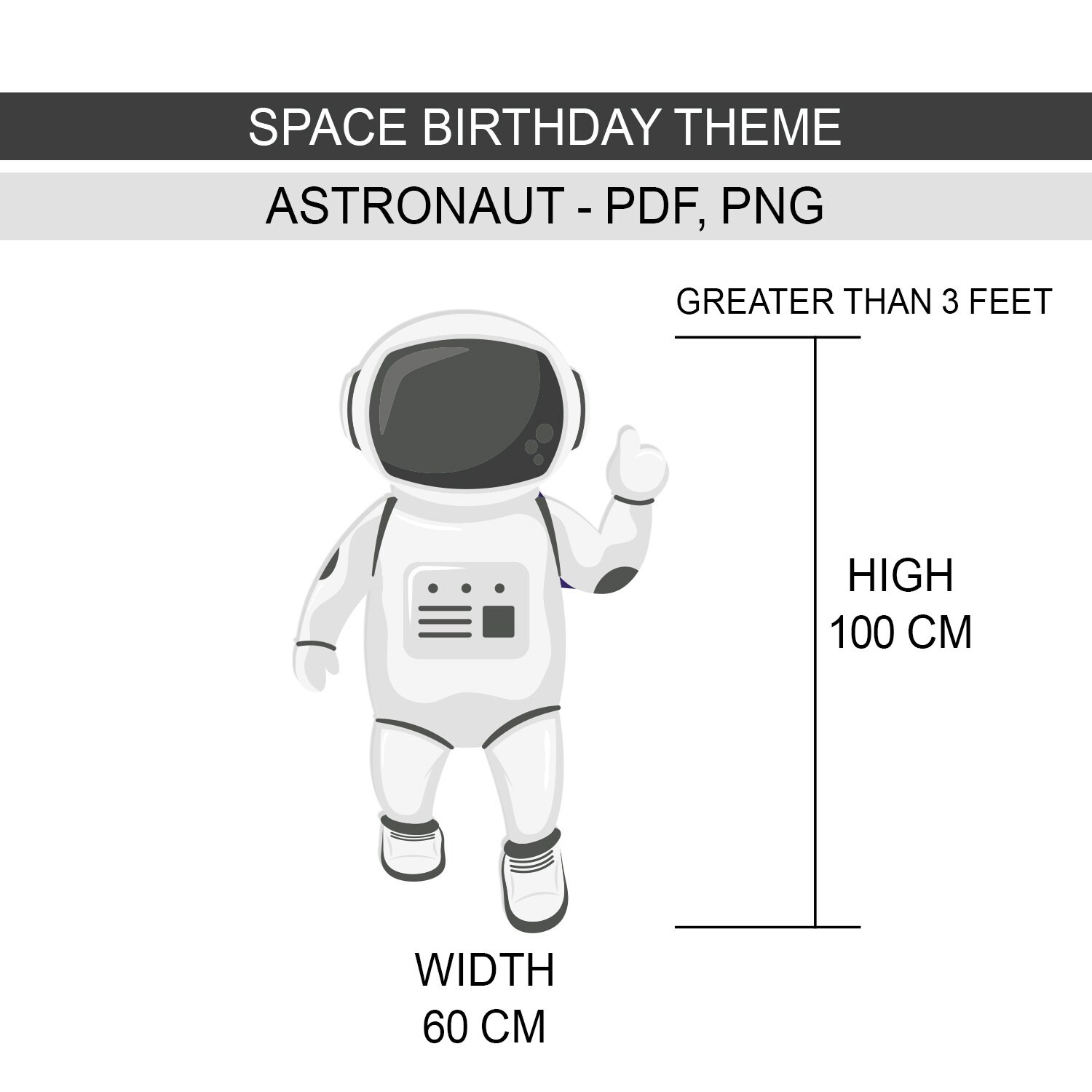 Big Decor Space Birthday Theme, Astronaut Cutout, Space Cutout, Alien ...