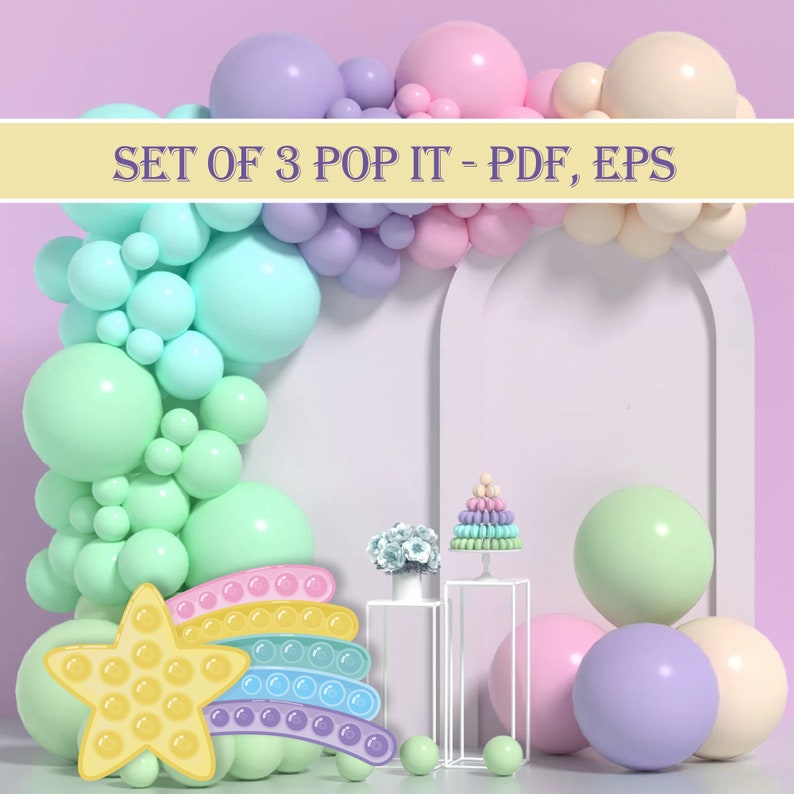 Editable Pop Big Decor It Birthday Party Cut Out Pop It - Etsy