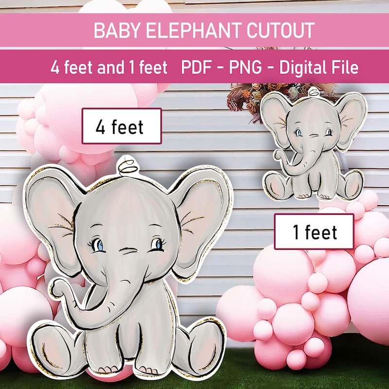 Elephant Cut Outs - Etsy