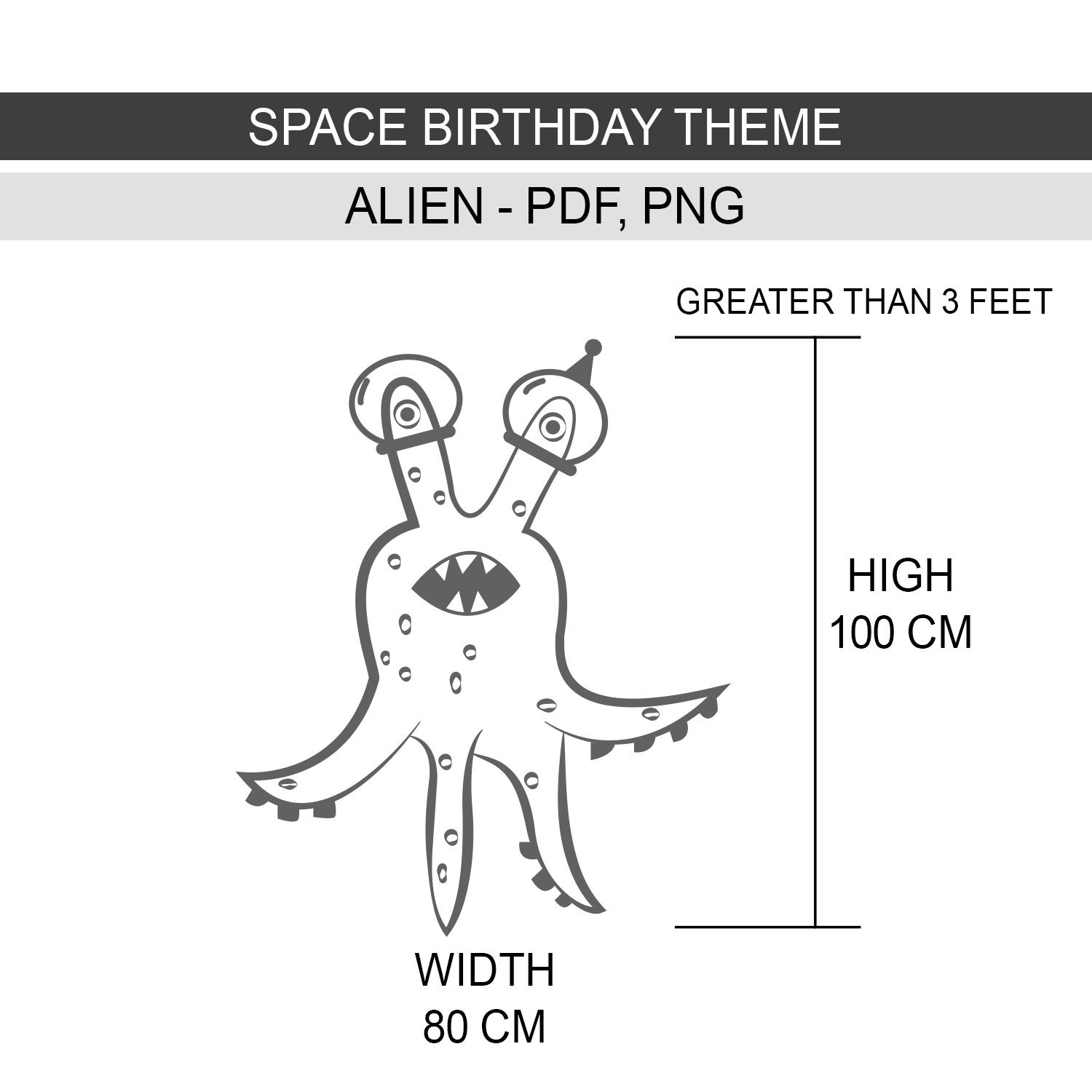 Big Decor Space Birthday Theme, Astronaut Cutout, Space Cutout, Alien ...