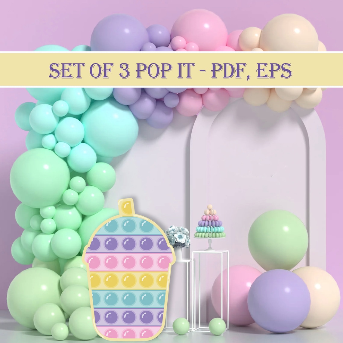 Editable Pop Big Decor It Birthday Party Cut Out Pop It - Etsy