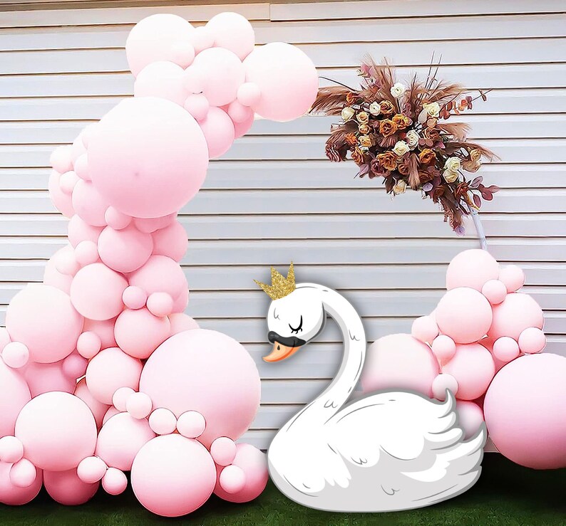White Swan Big Decor, Princess Swan, Quenn Swan,white Swangroovy Cutout ...