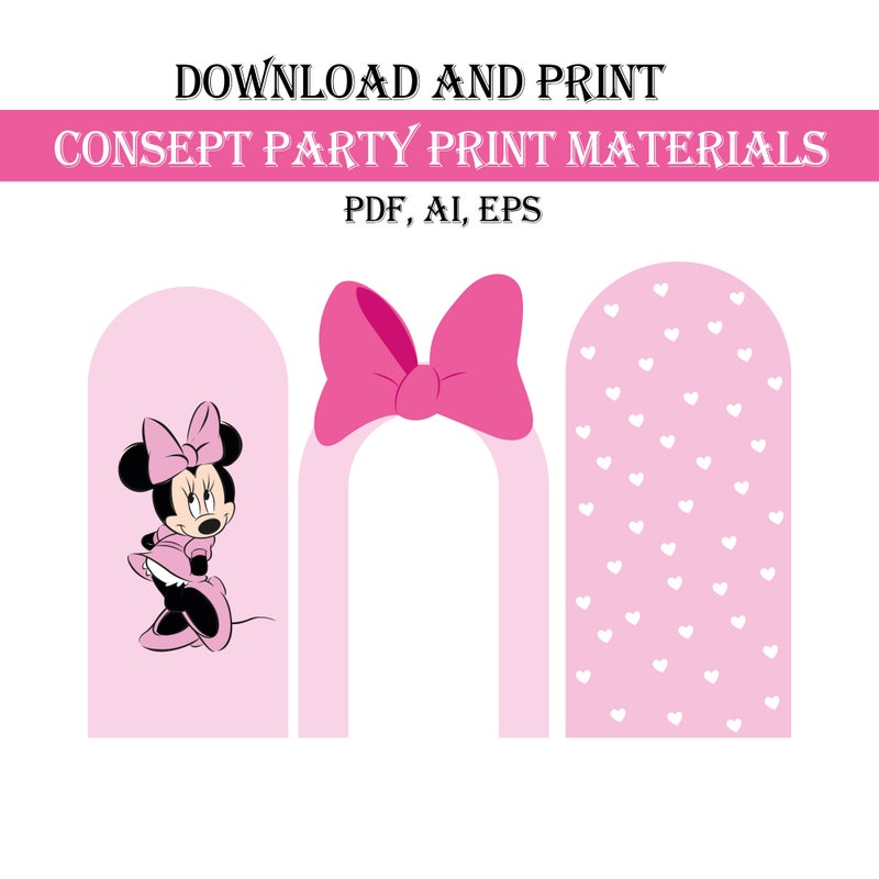 Minnie Mouse Pink Clipart - Etsy