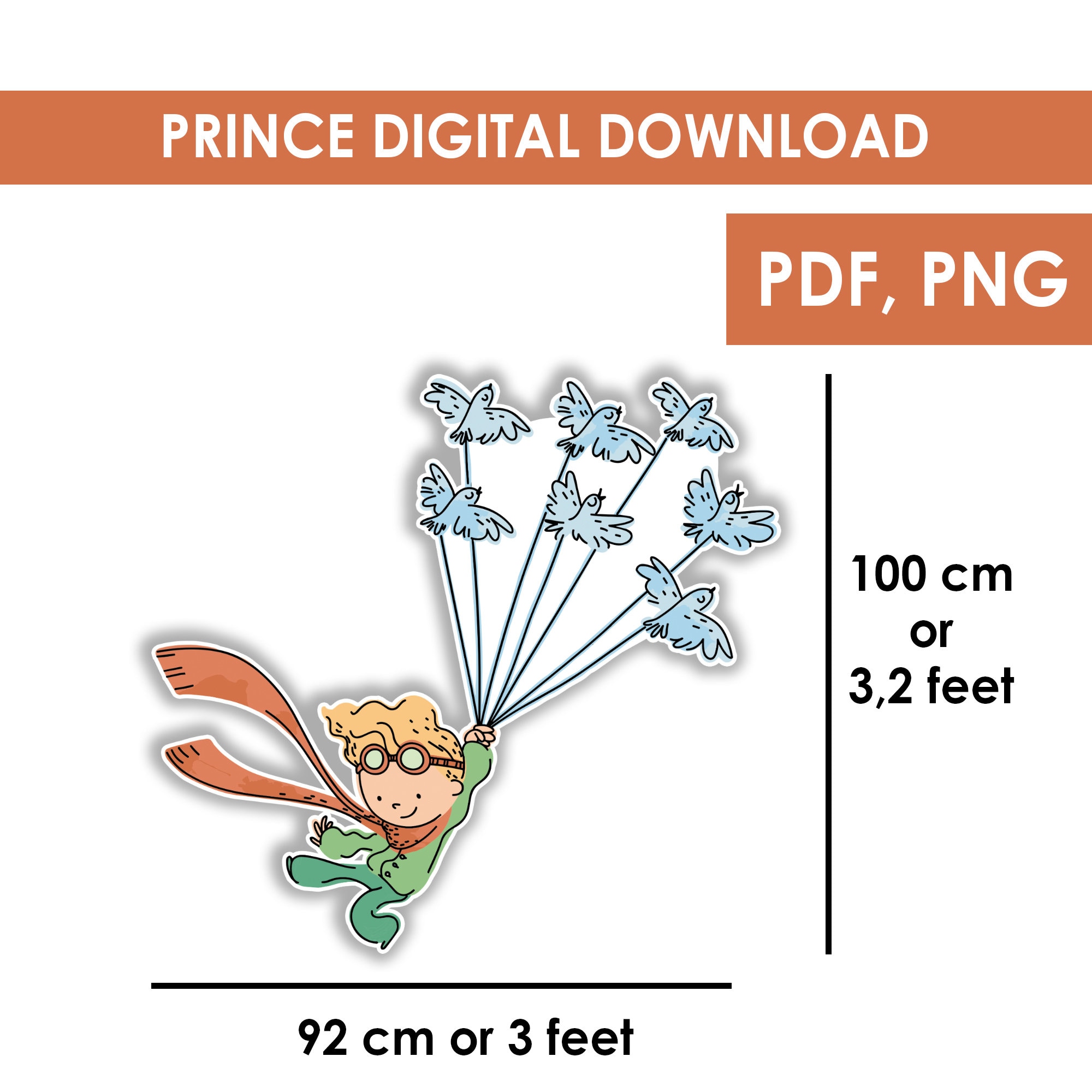 Little Prince Cutout: Birthday Party Decor (digital Download) - Etsy