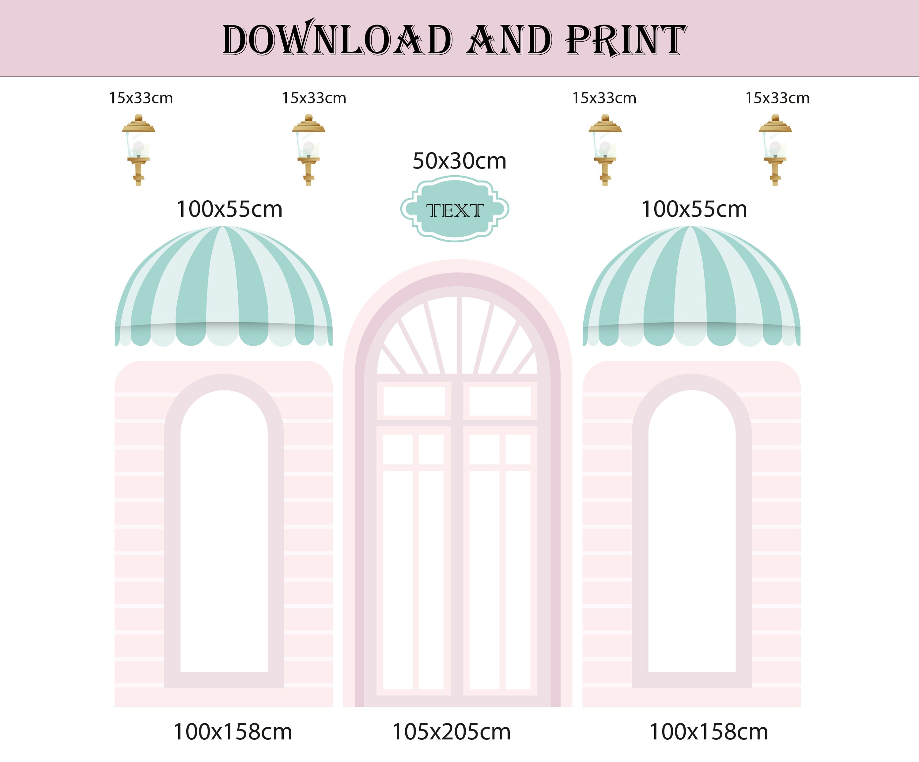 Paris Cafe Printable Party Decor: Patisserie Concept (digital Download ...