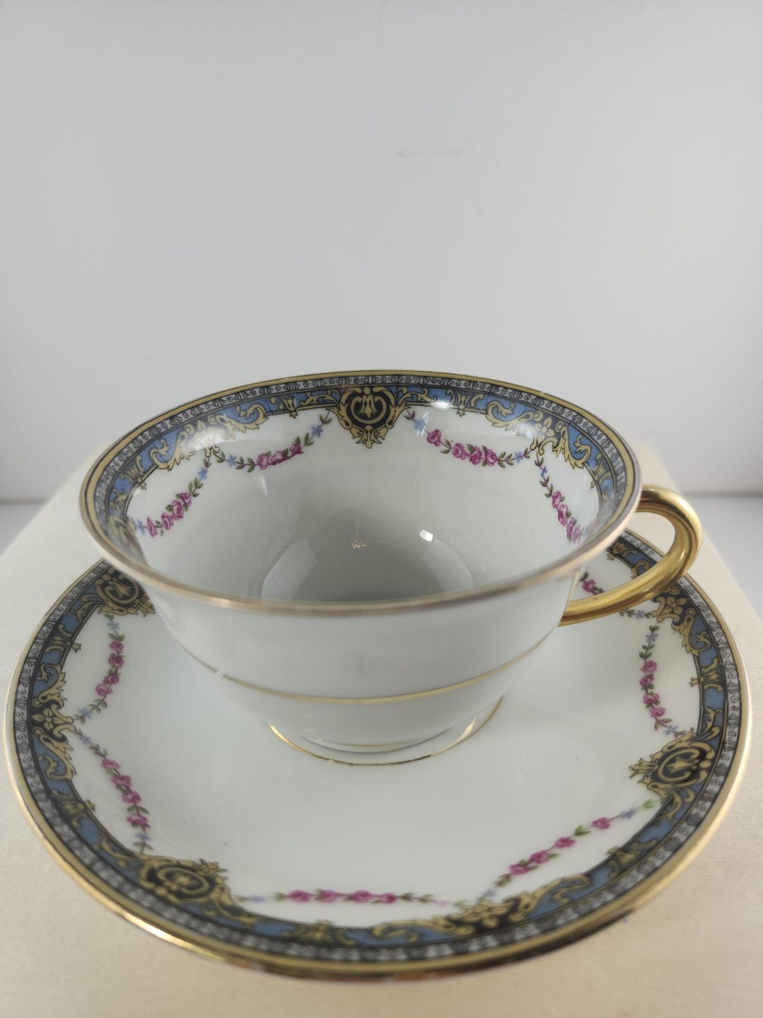 Antique Limoges Elite Works Fine China Tea Cup and Saucer - Etsy