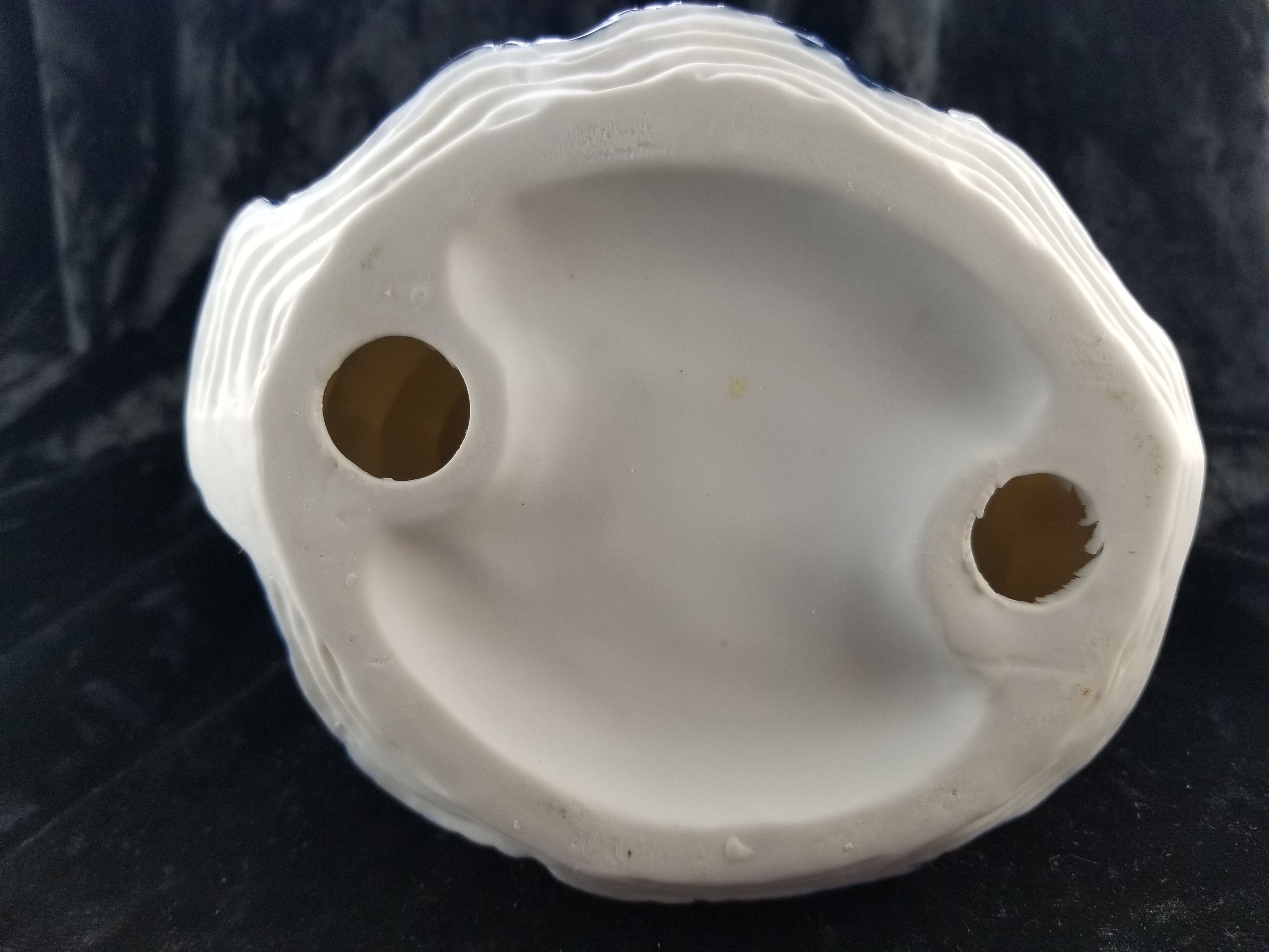 Porcelain Figurine Bisque Porcelain Figurine of Woman in Blue and White ...