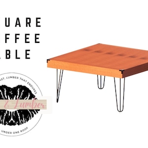 DIY 30x30 Square Coffee Table Plans - Etsy