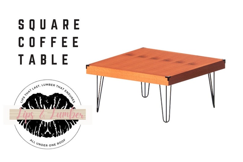 DIY 30x30 Square Coffee Table Plans - Etsy