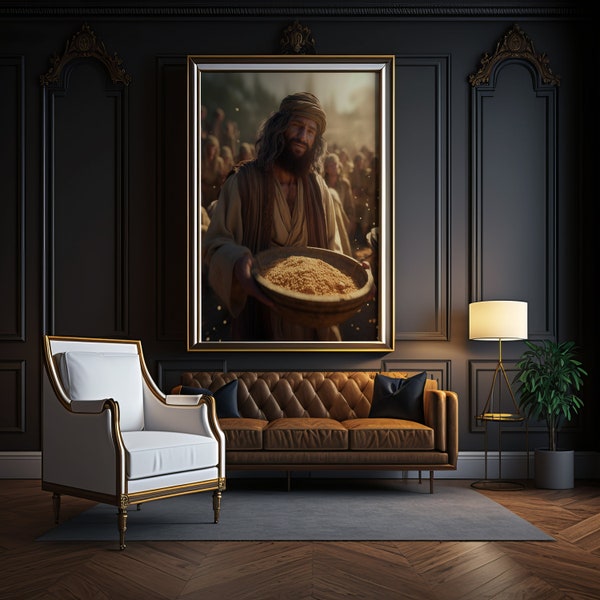 Jesus Feeds the 5000 Wall Art - Etsy