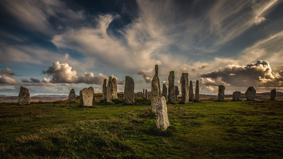 Callanish Stones, Isle of Lewis, Outer Hebrides, Scotland, Landscape ...