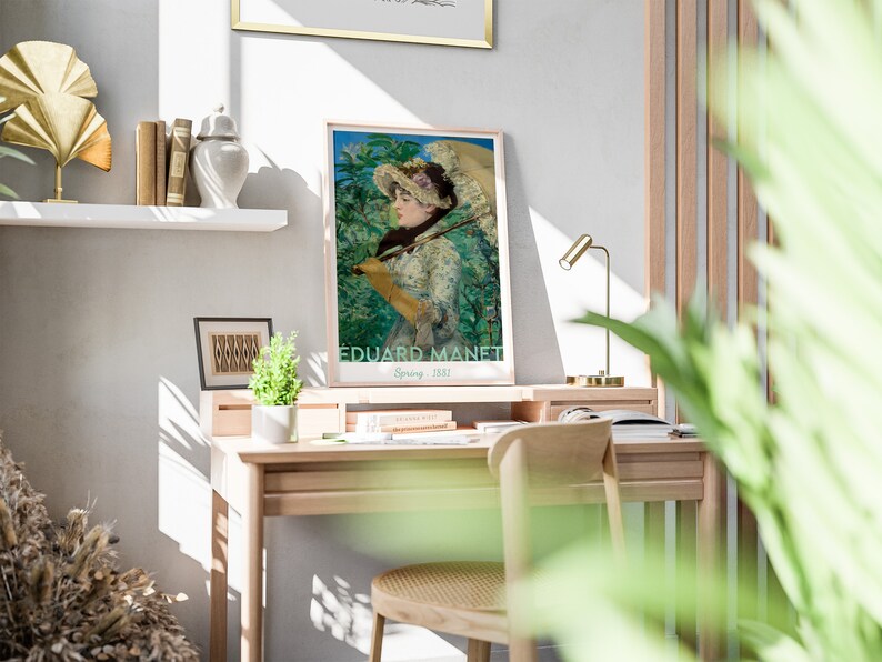 Édouard Manet | "spring" Poster | Impressionism | Oil Painting | Wall ...