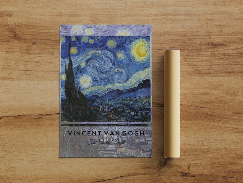 Vincent Van Gogh the Starry Night Poster - Etsy