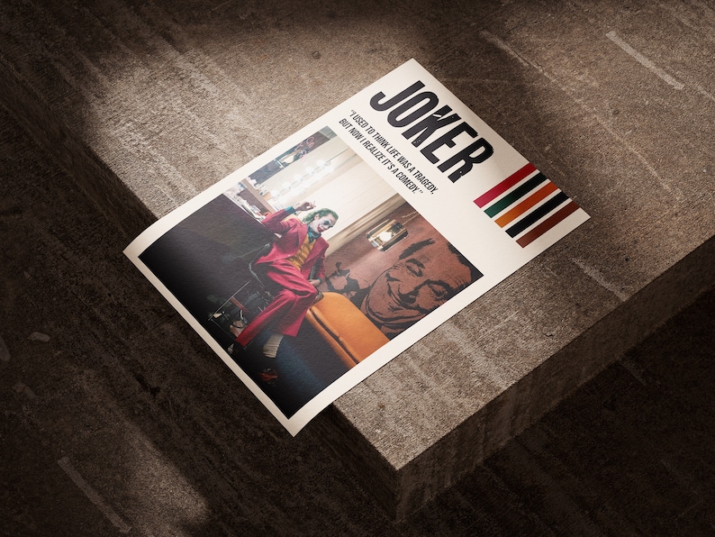 Digital Download Joker Movie Poster | Joaquin Phoenix Poster ...