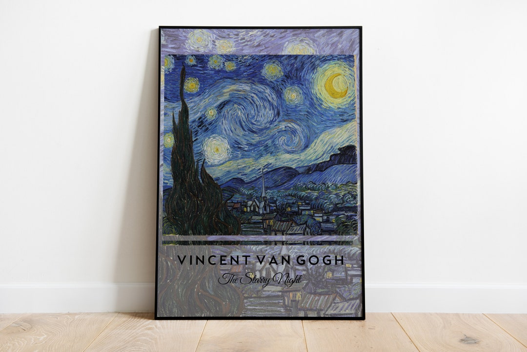 Vincent Van Gogh | "the Starry Night" Poster | Post-impressionism ...