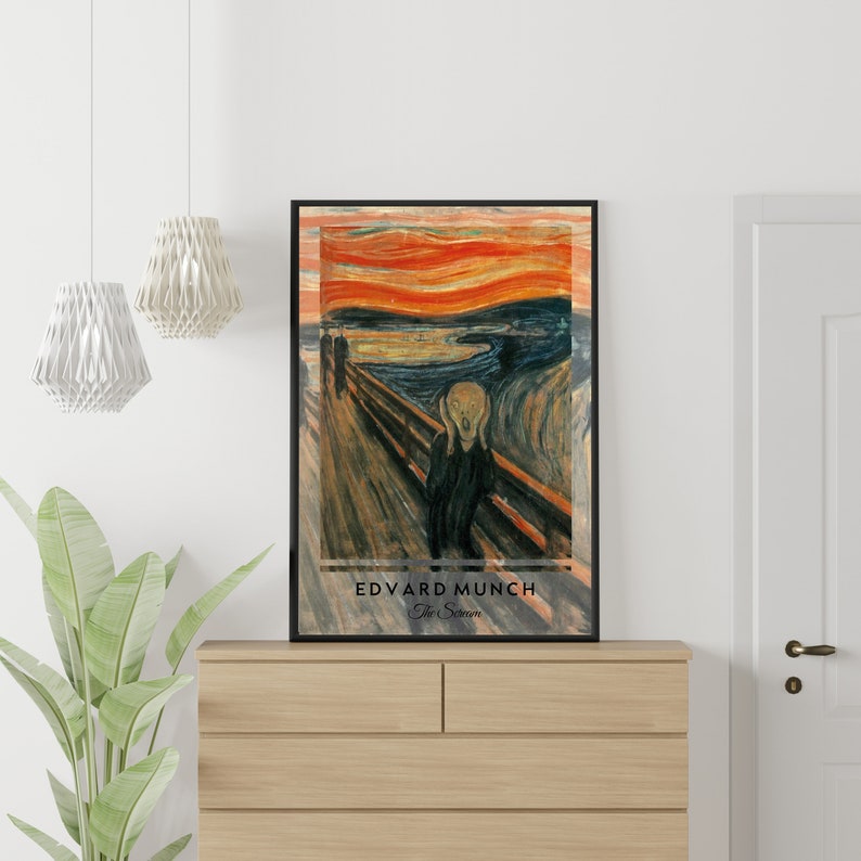 Edvard Munch | "the Scream" Poster | Expressionism | Wall Art ...