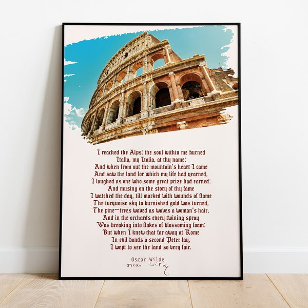Italy Colosseum Travel Poster - Etsy