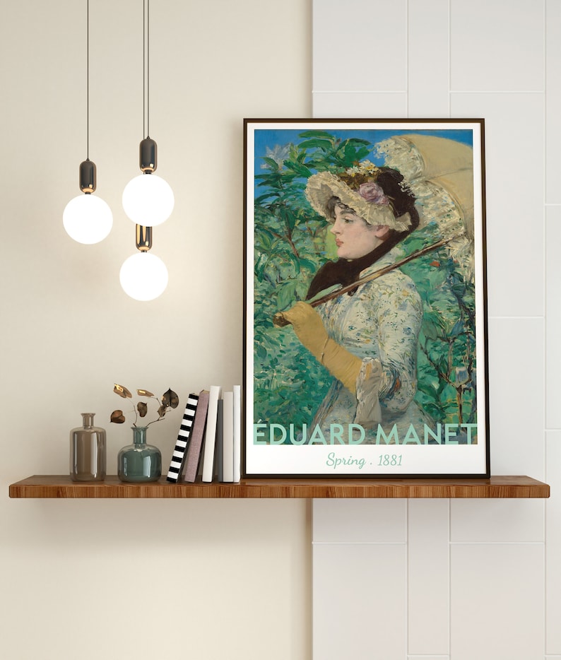 Édouard Manet | "spring" Poster | Impressionism | Oil Painting | Wall ...