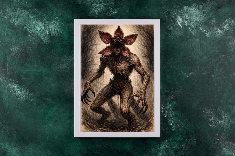 Stranger Things Printable Cards Set – Upside Down Fan Art Card A5 ...