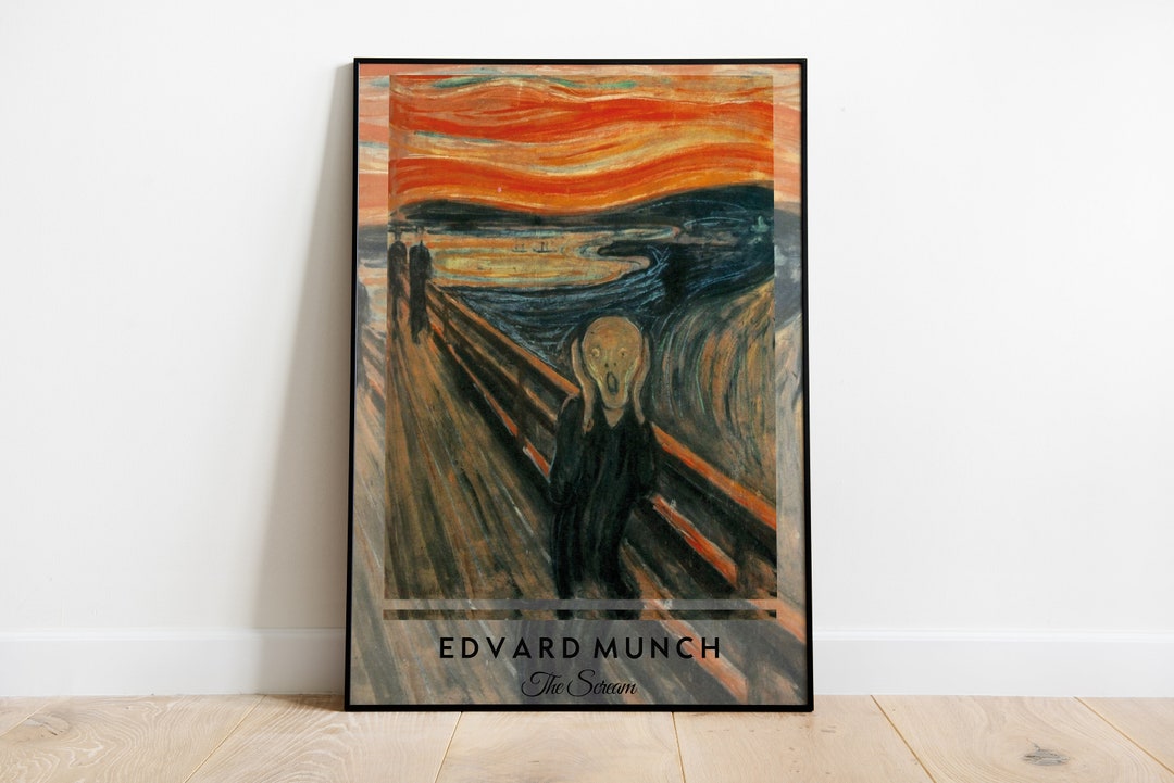 Edvard Munch the Scream Poster Expressionism Wall Art Painting Wall ...