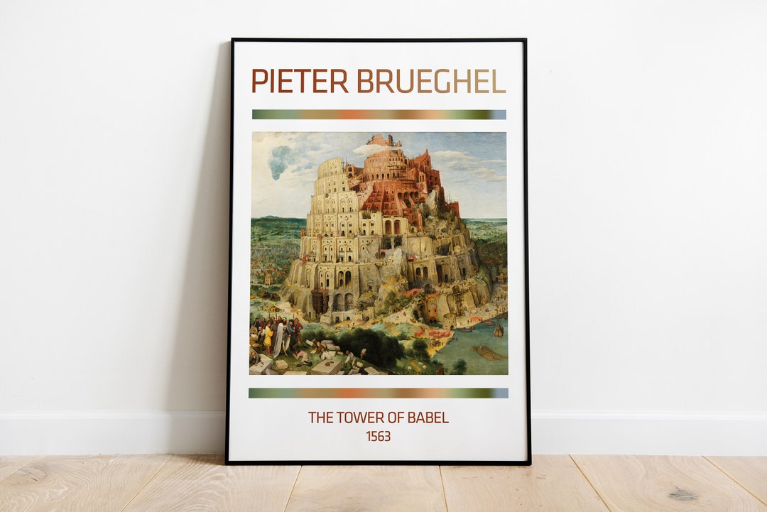 Pieter Brueghel the Tower of Babel Poster Northern Renaissance Wall Art ...
