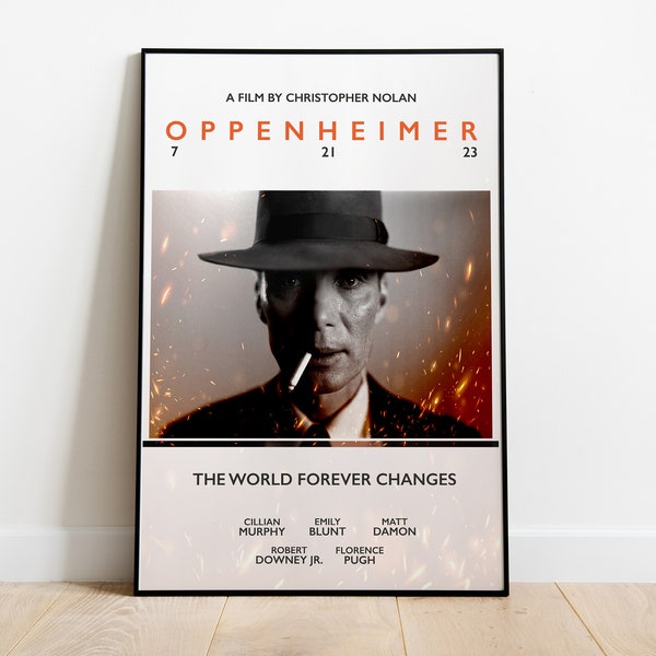 Oppenheimer Minimalist Poster - Etsy