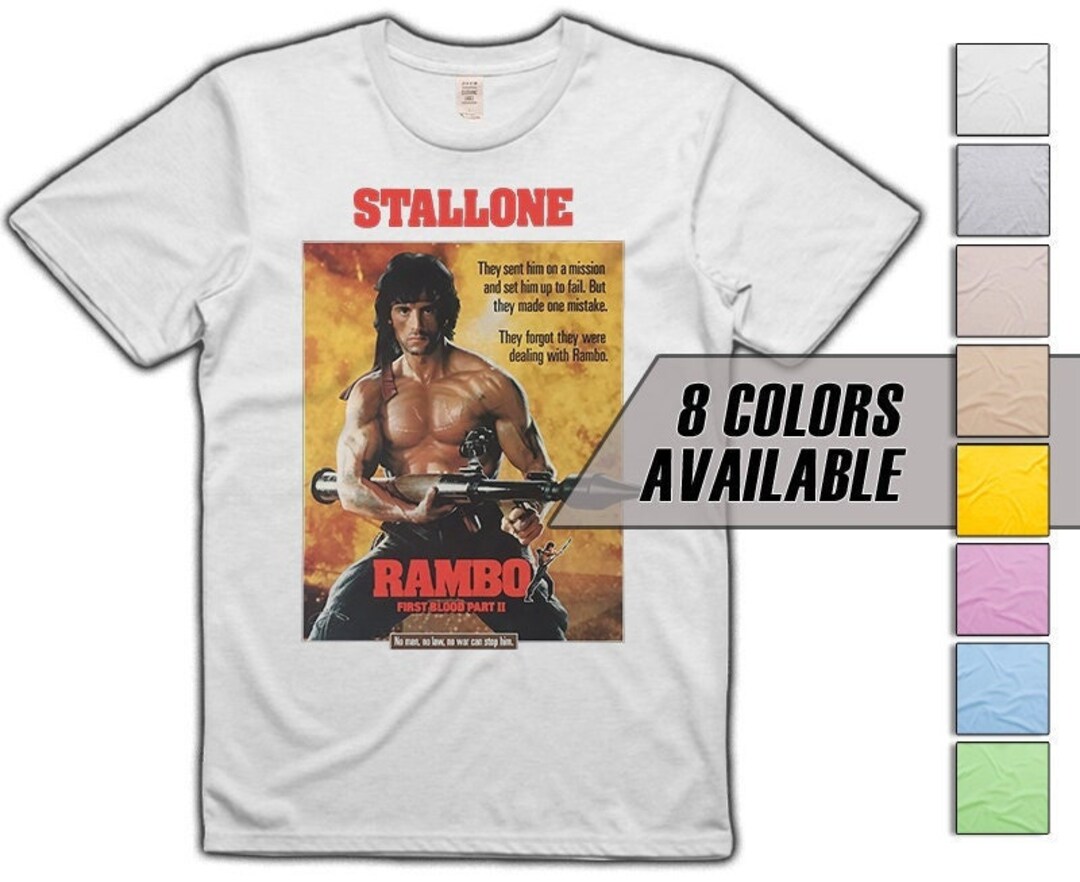 Rambo First Blood V2 Movie T Shirt 8 Colors 8 Sizes S-5XL - Etsy