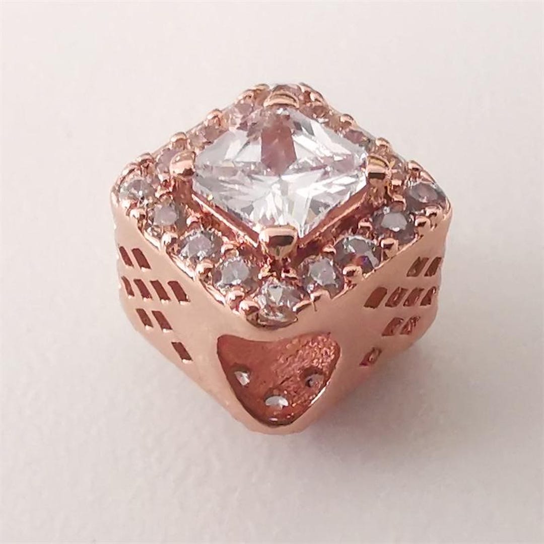 Pandora Rose Gold Geometric Radiance Charm - Etsy