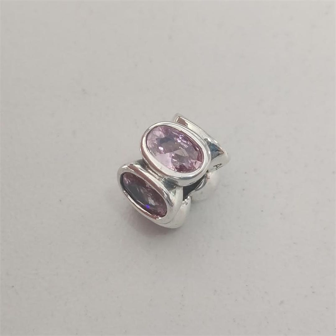 Pandora Pink Cz Oval Lights Charm - Etsy