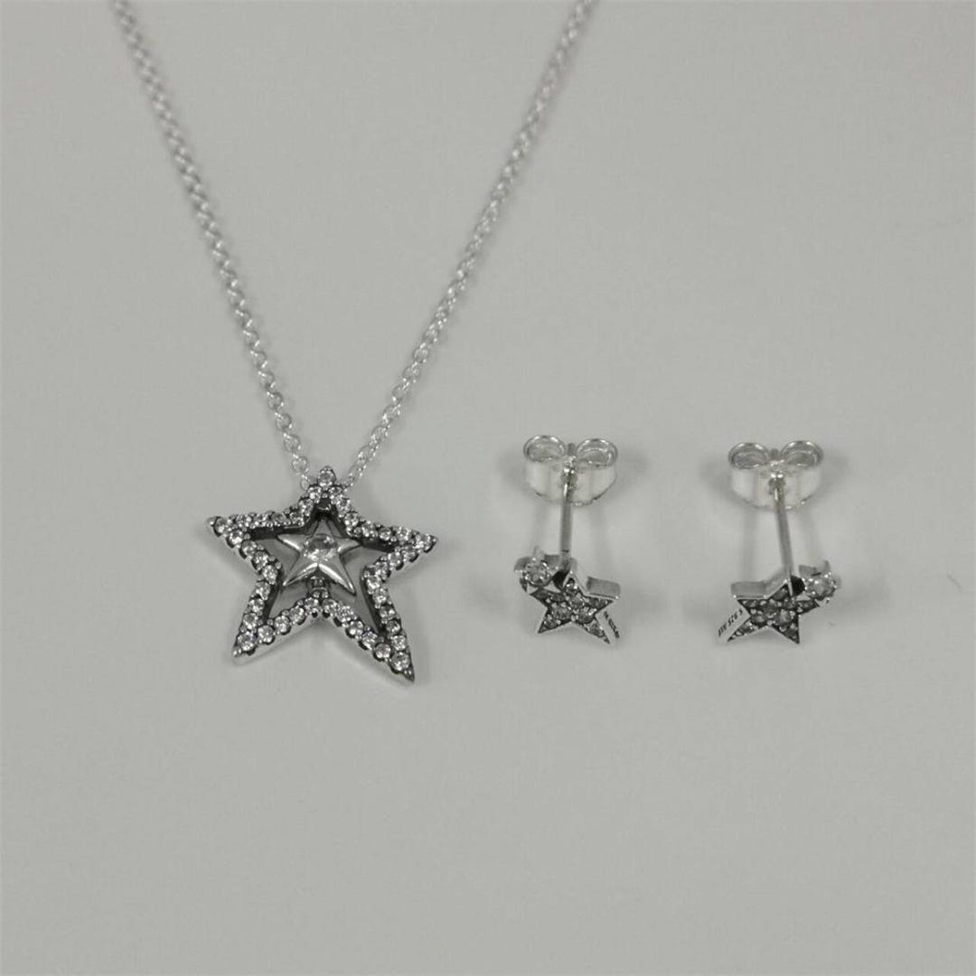 Pandora Sparkling Asymmetric Star Gift Set #45cm - Etsy