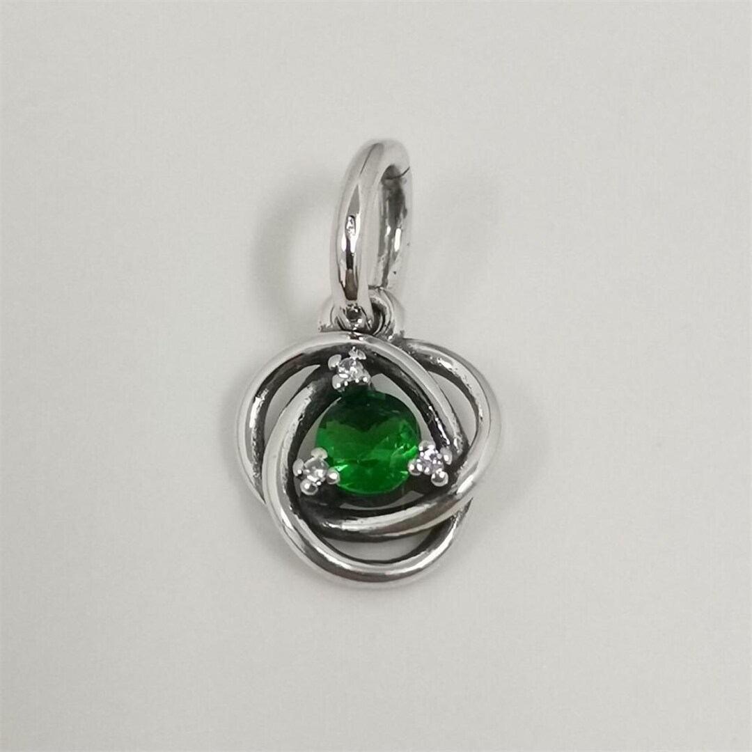 Pandora May Birthstone Green Eternity Circle Dangle Charm - Etsy