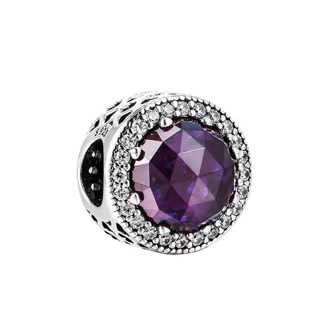 Pandora Royal Purple Radiant Hearts Charm Silver S925 Ale - Etsy