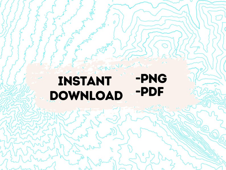 100 Topographic Maps Patterns Transparent Background, Light Blue ...