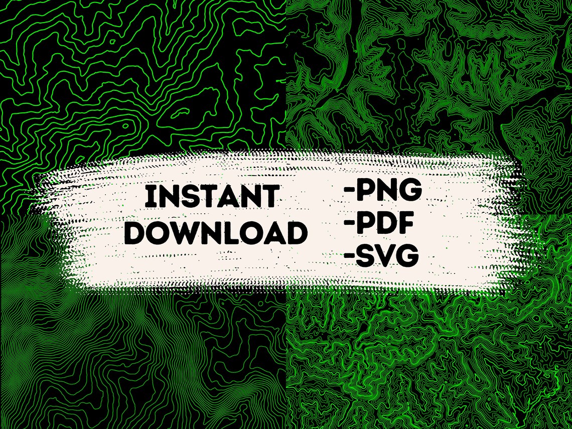 100 Topographic Patterns Transparent Background, Green Pattern ...