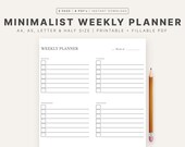 Minimalist Weekly Planner Printable Daily to Do List for - Etsy