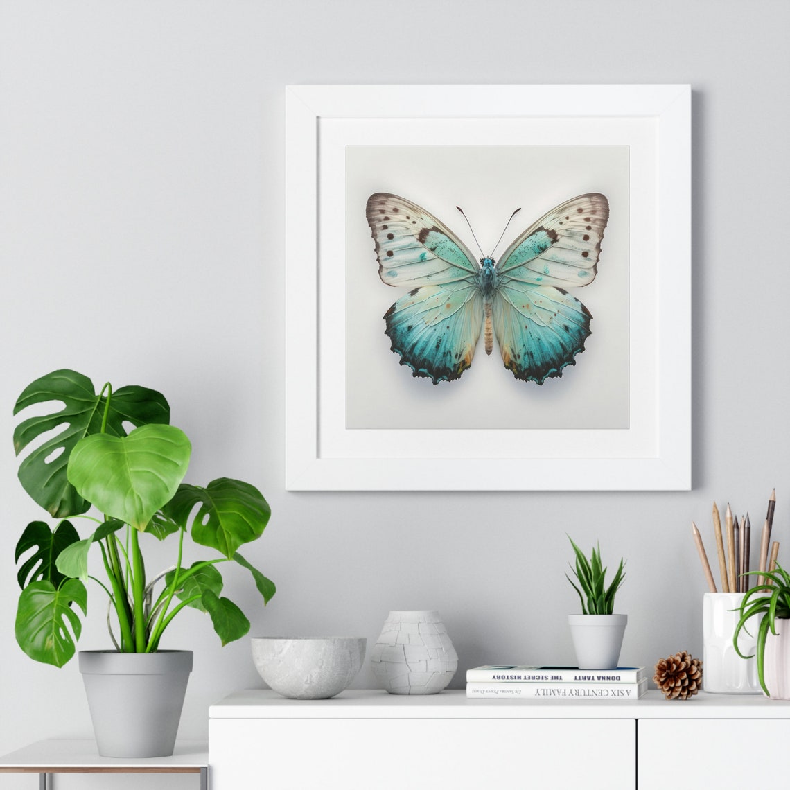 Butterfly Collection, #7, Square, Series, Framed Poster, Digital, Wall ...