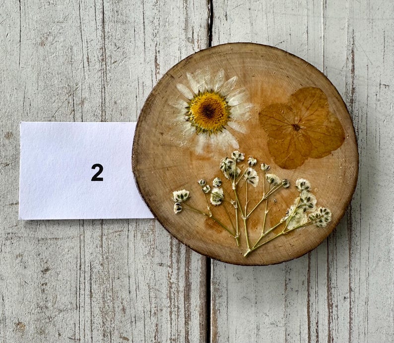 Pressed Flower Magnets - Boho Flower Kitchen Decor - Etsy