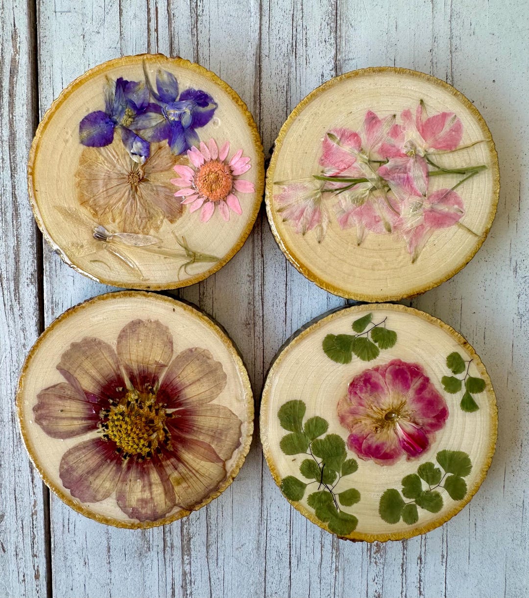 Pressed Flower Magnet - Boho Flower Magnets - Etsy