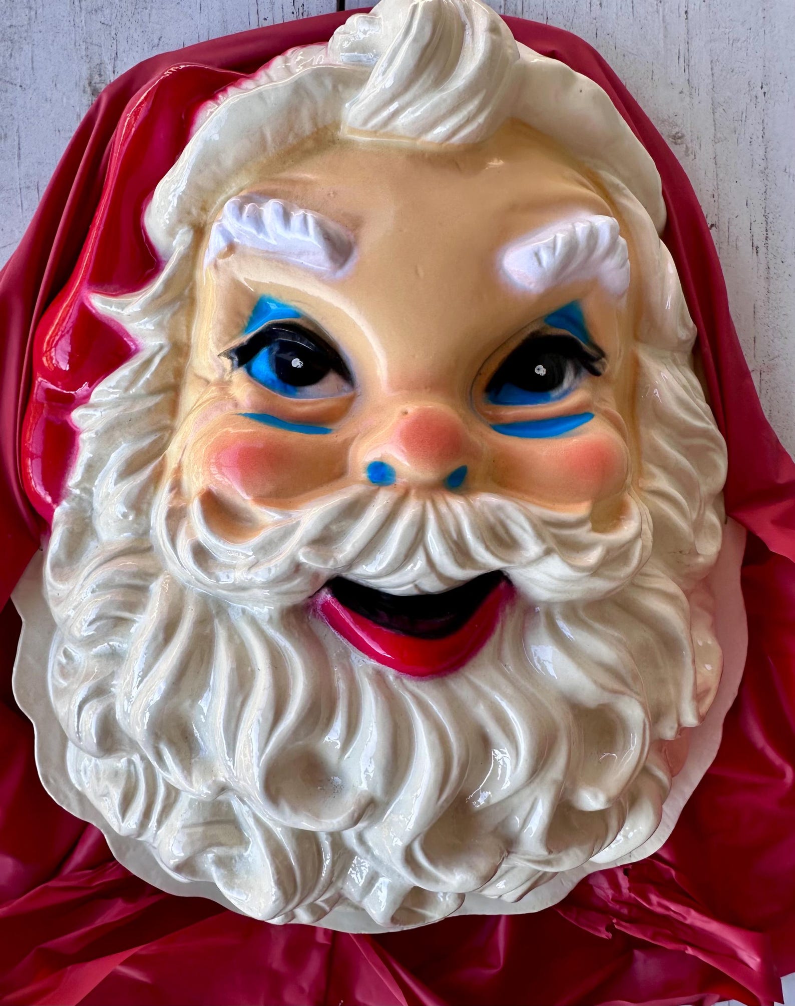 Vintage 1958 Plasti Personalities Santa Mask - “surprise Santa’s Here ...